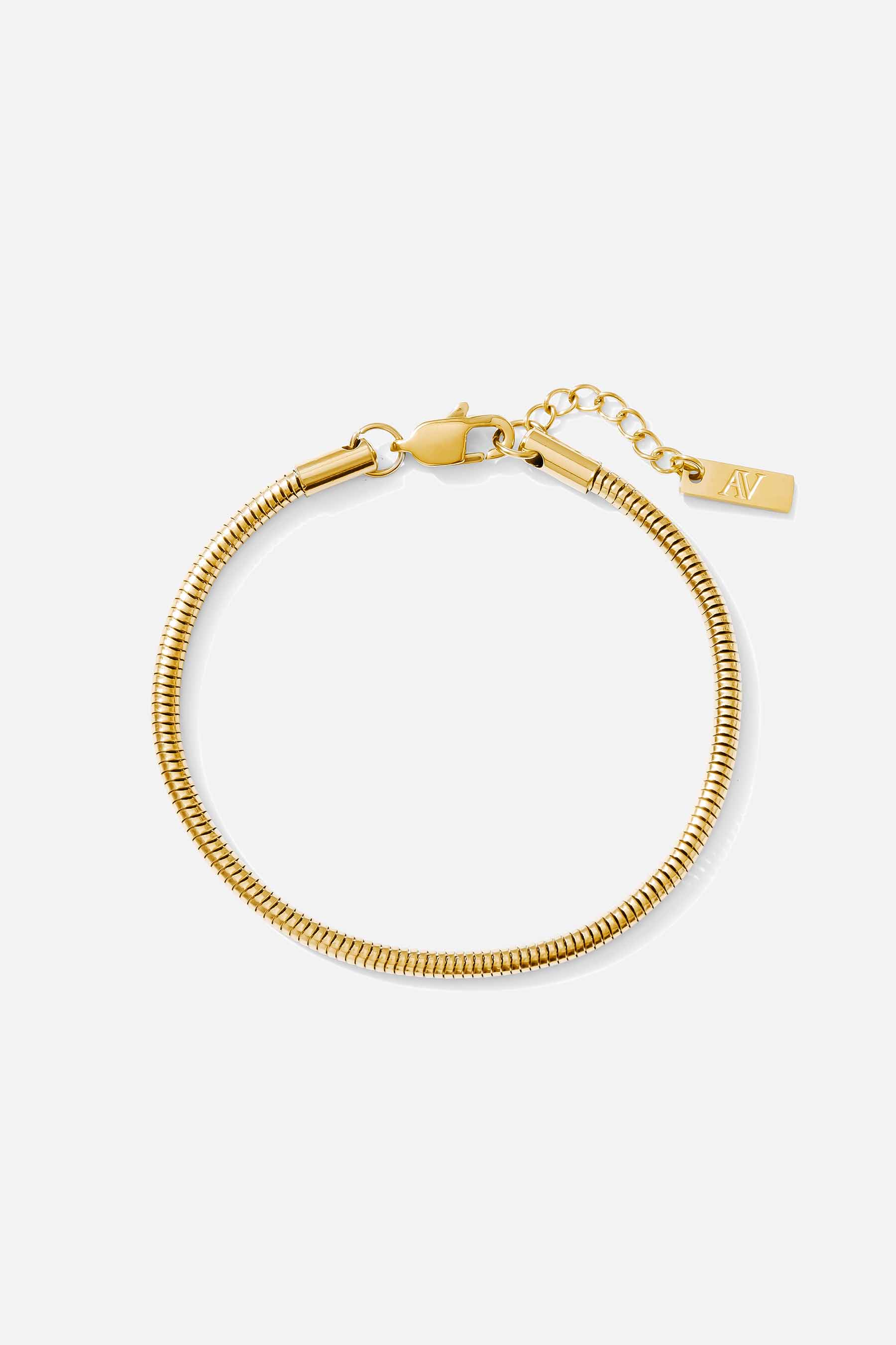Men's Gold Chain Bracelet | Snake | Atolio Vegas