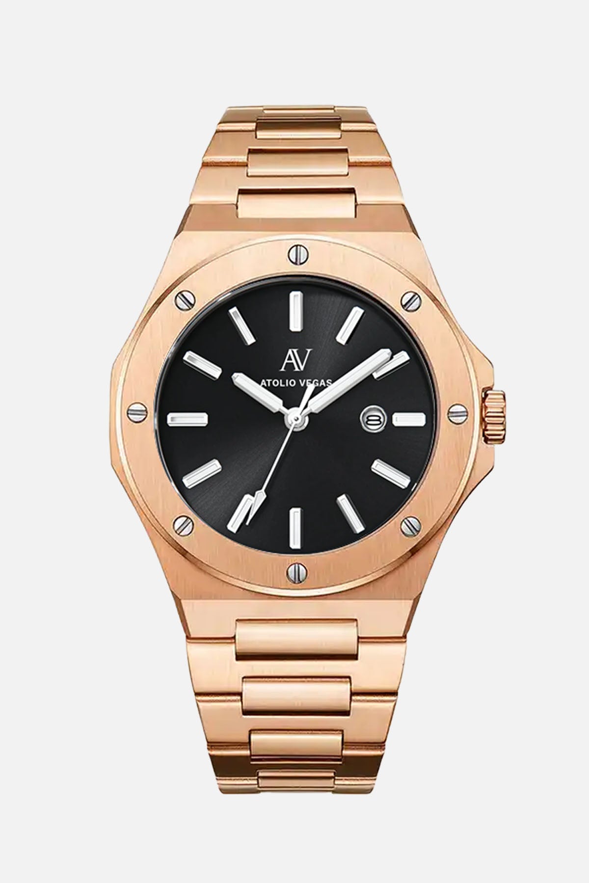 Zolten Gold | Black dial Watch | Atolio Vegas | water resistant